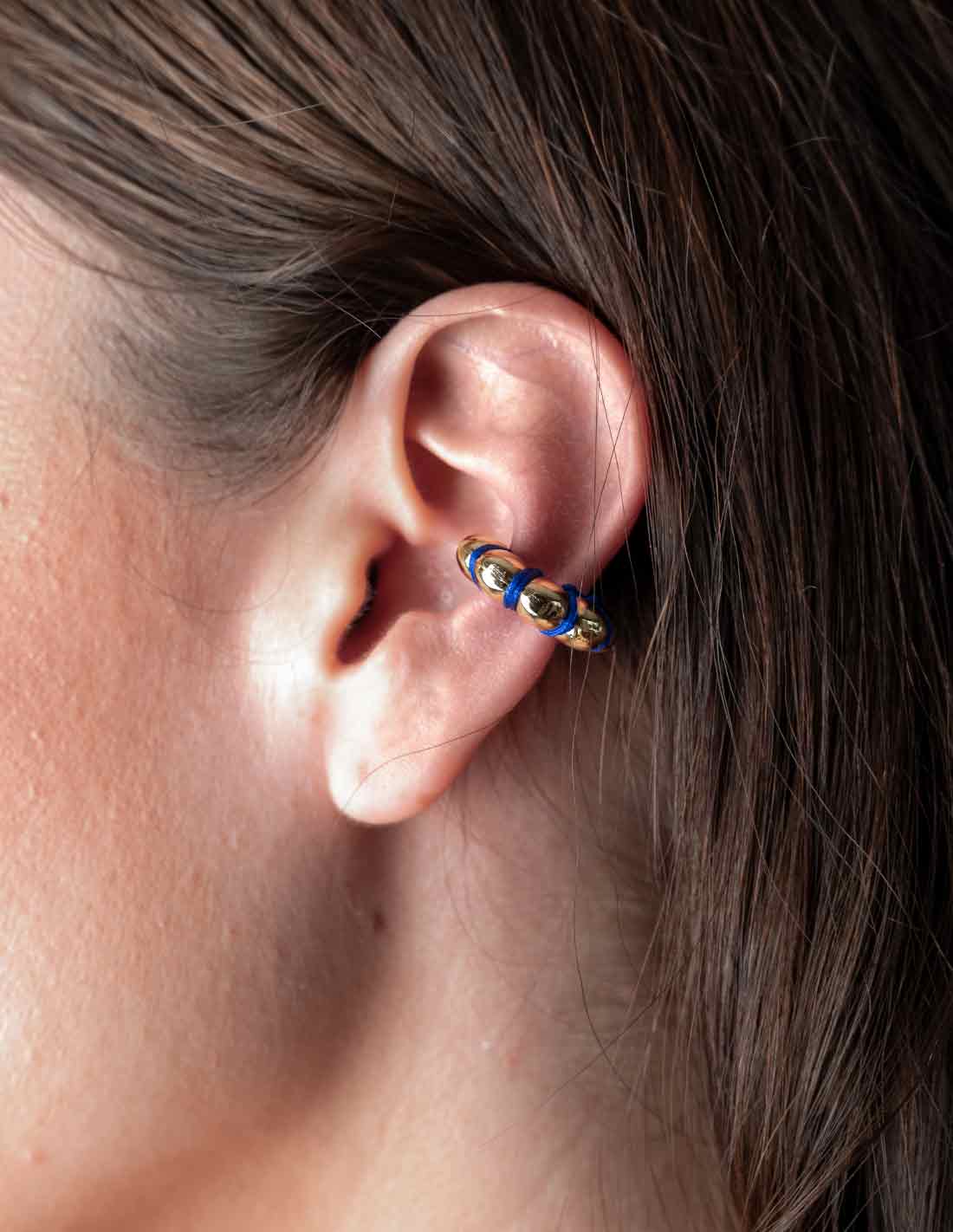 Cloud Ear Cuff Royal Blue | Ear Cuff In Royal Blue | Entreaguas